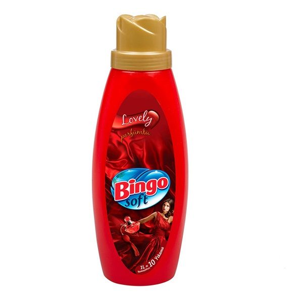 Bingo Soft Lovely Омекотител с аромат на парфюм x1 литър