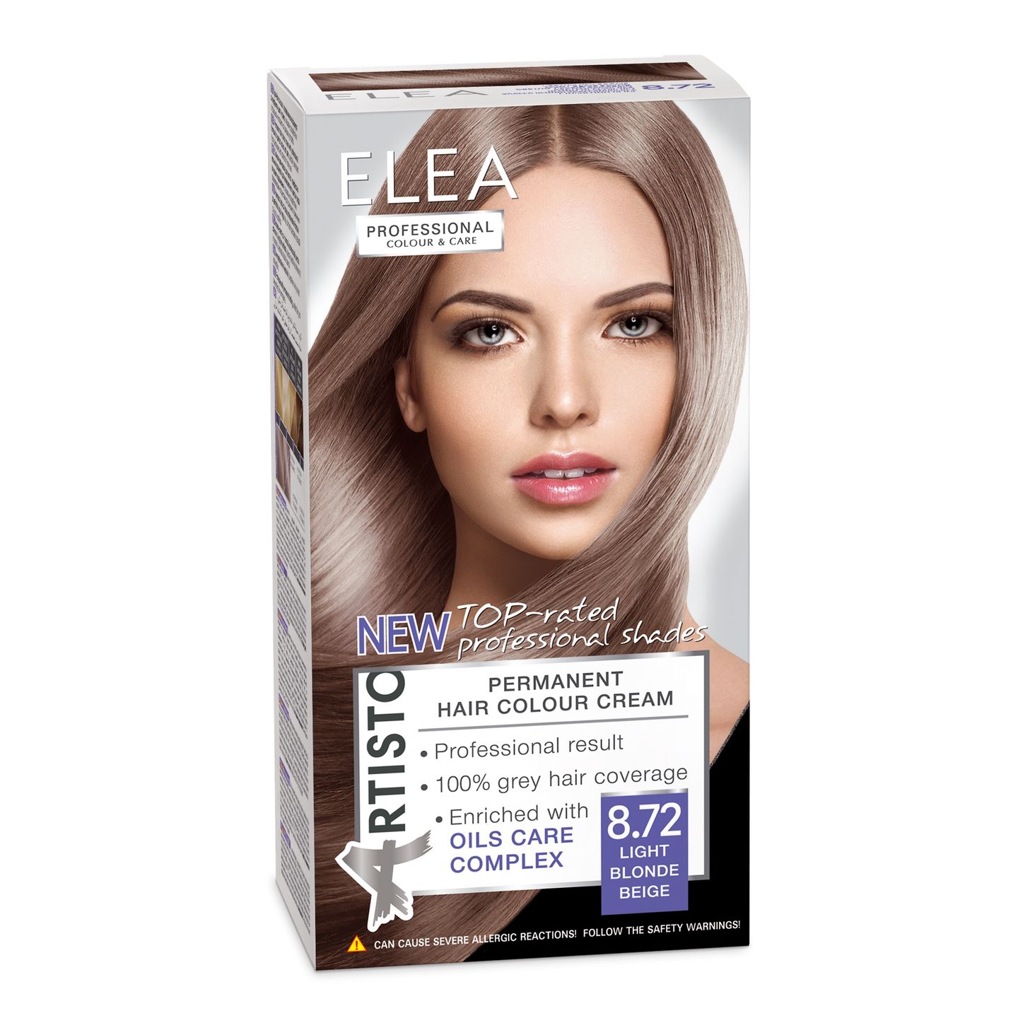 Elea Professional Artisto Боя за коса, 8.72 Light Blond Beige