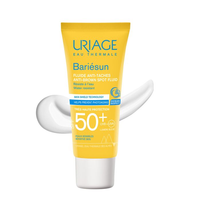 Uriage Bariesun Anti-Brown Spot Слънцезащитен флуид за лице против хиперпигментации SPF50+ x40 мл