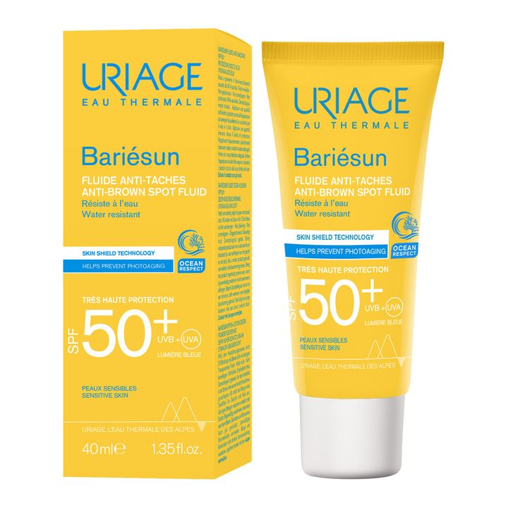 Uriage Bariesun Anti-Brown Spot Слънцезащитен флуид за лице против хиперпигментации SPF50+ x40 мл