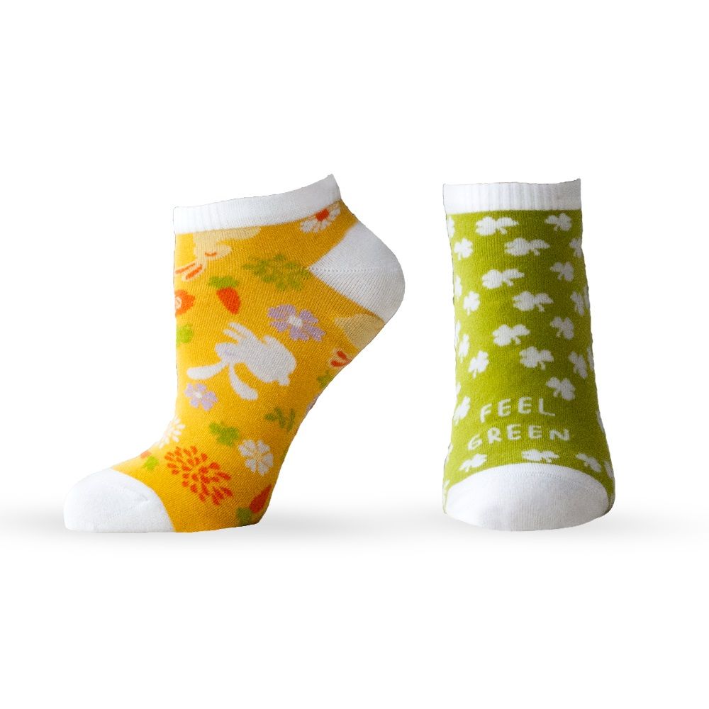 Agiva Happy Foottopia Къси чорапи от органичен бамбук Детелини, размер ...