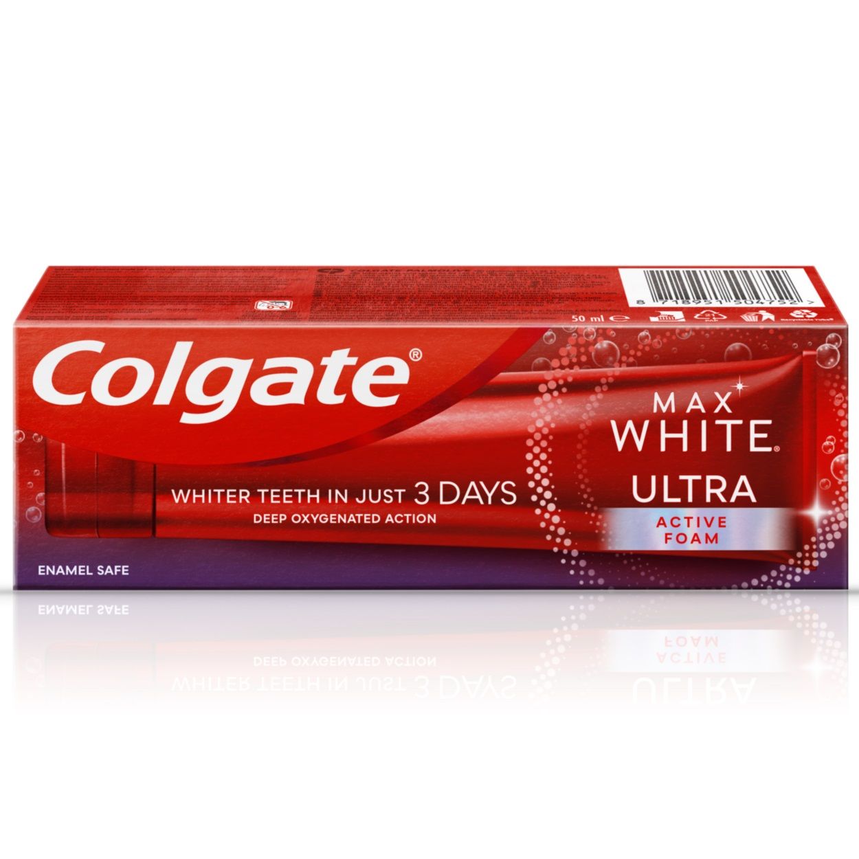 Colgate Max White Ultra Active Foam Избелваща паста за зъби x50 мл