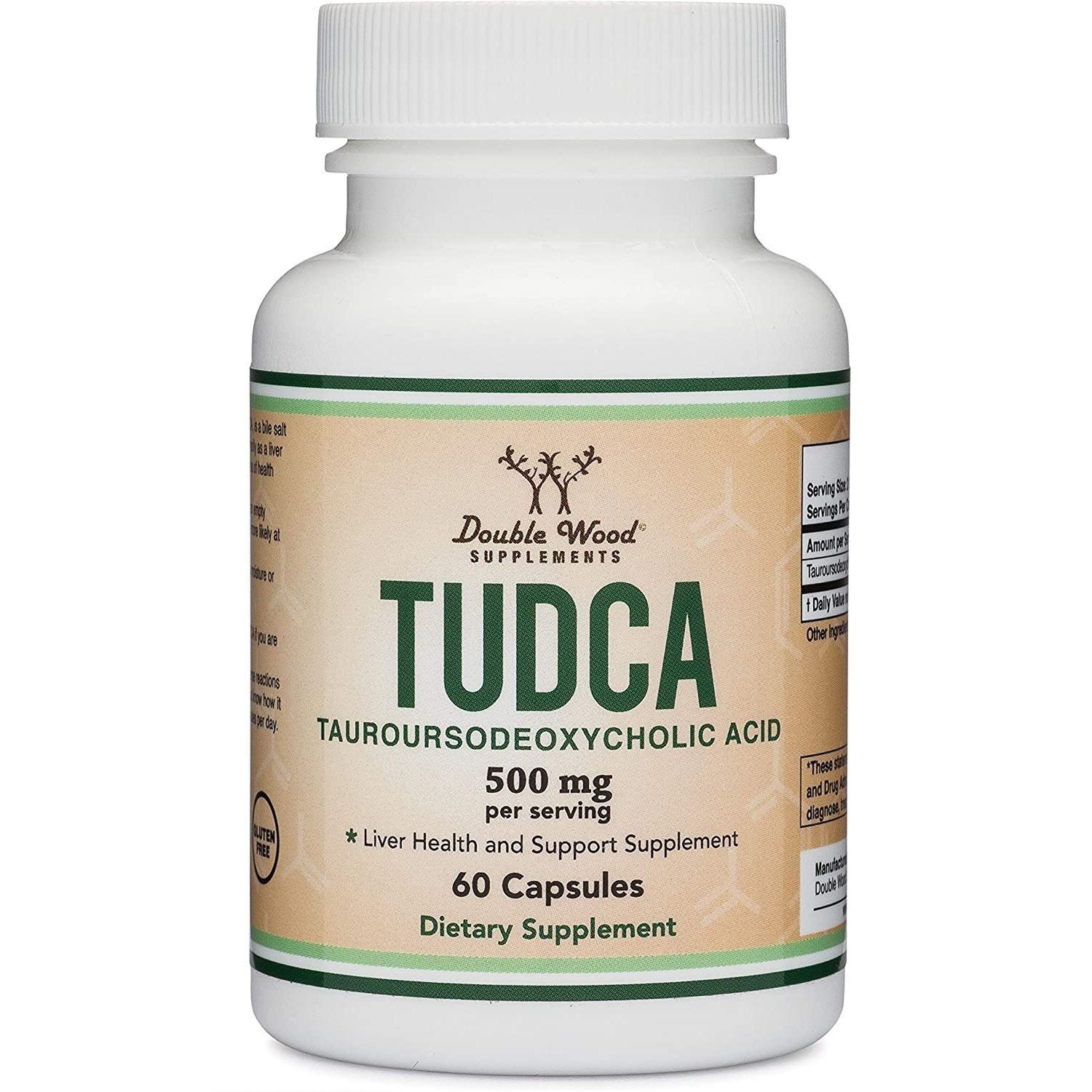 TUDCA Тауроурсодезоксихолова киселина 500 mg х60 капсули Double Wood