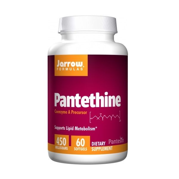 Pantethine Пантетин за поддържане на липидния метаболизъм, 450 мг x 60 ...