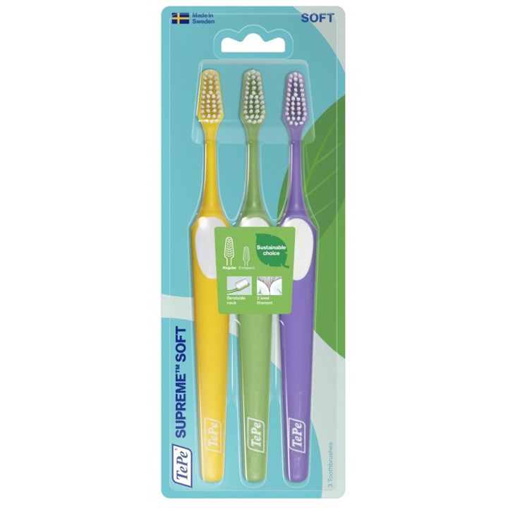 TePe Supreme Четка за зъби x3 броя, Soft