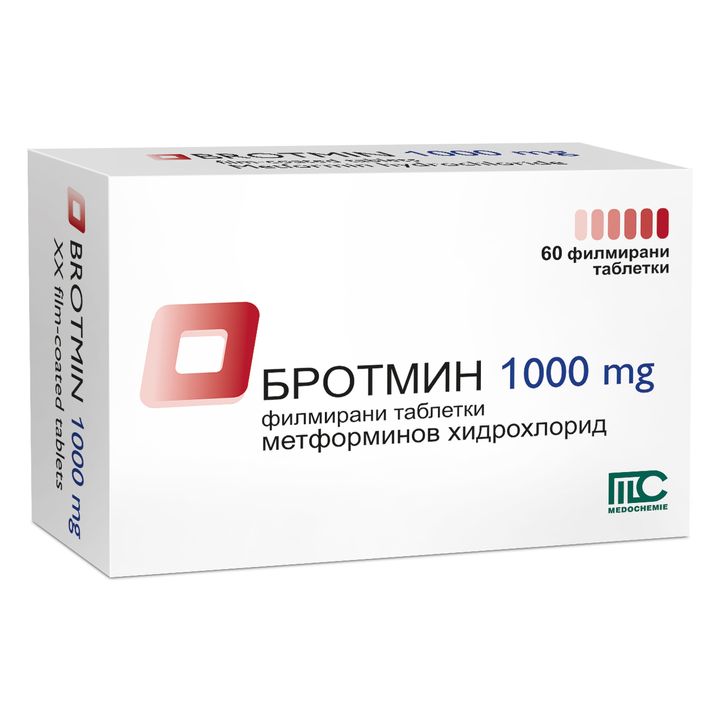 Бротмин 1000 mg х60 филмирани таблетки Medochemie