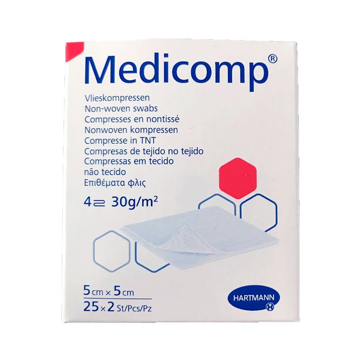Hartmann Medicomp Стерилна марля 5х5см 25х2 броя