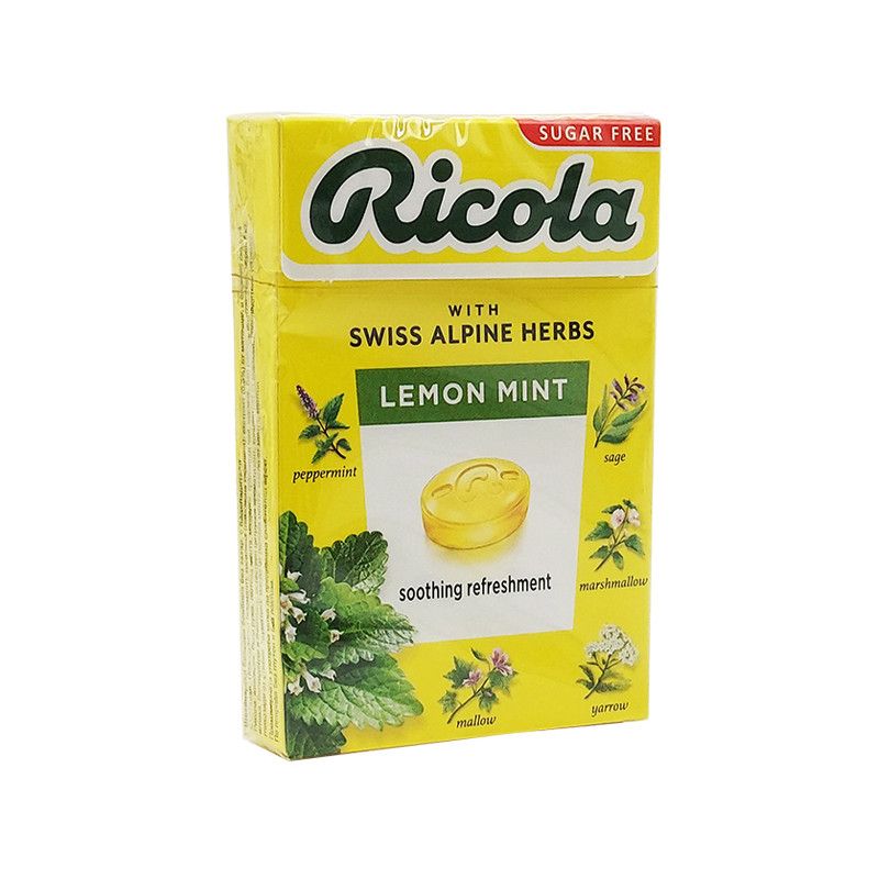 Ricola Lemon Mint Билкови бонбони без захар x40 грама