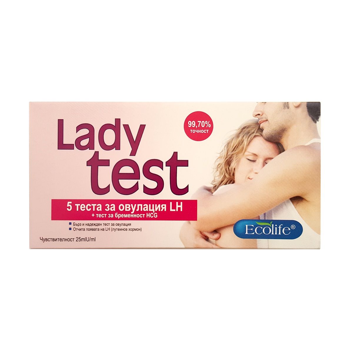 Lady test Тест за овулация x5 броя