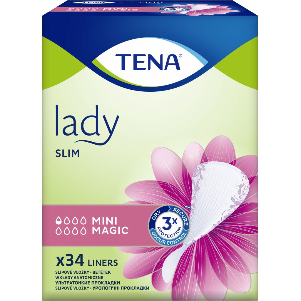 Tena Lady Slim Mini Magic Урологични превръзки, 1/2 капка х34 броя
