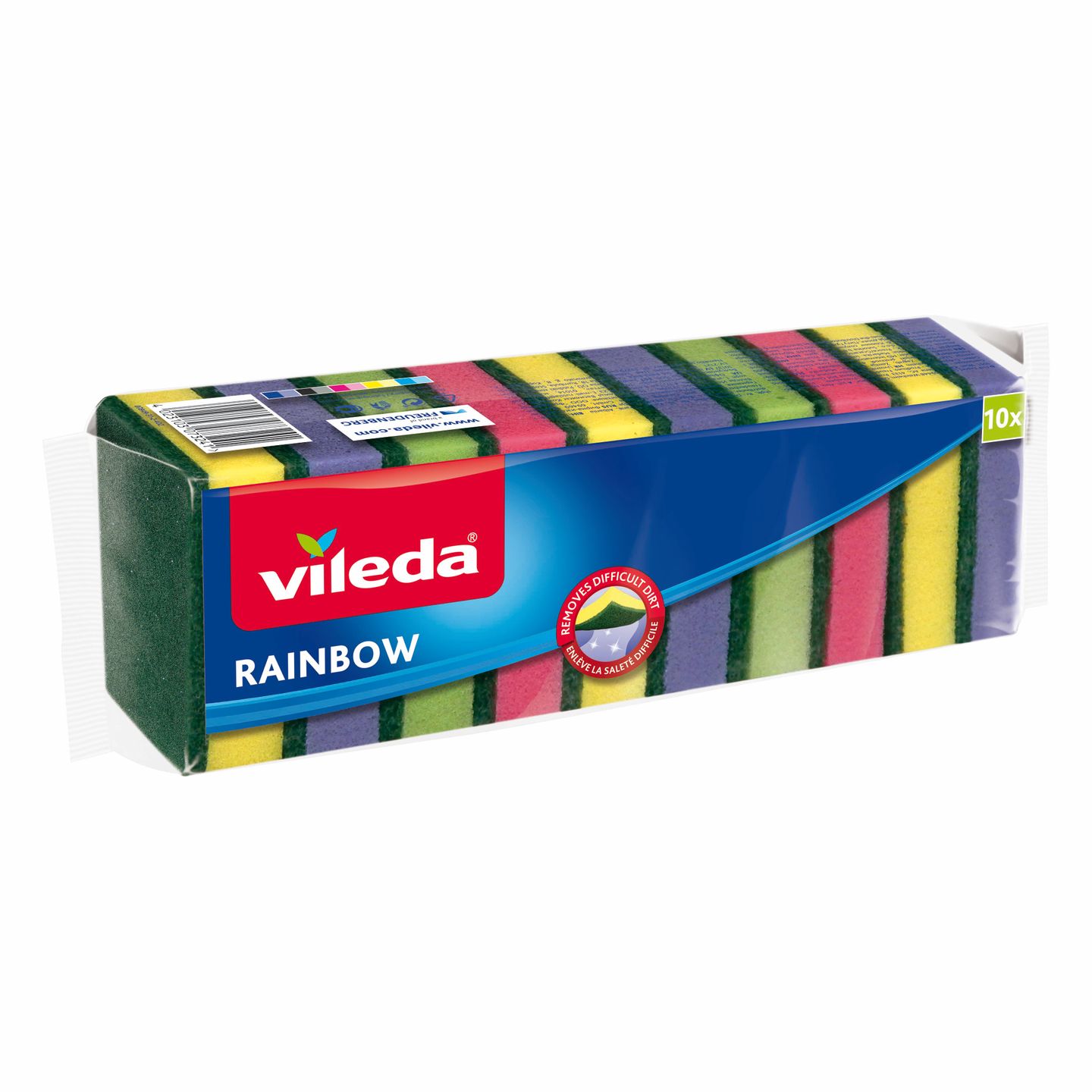 Vileda Rainbow Кухненска гъба x10 броя