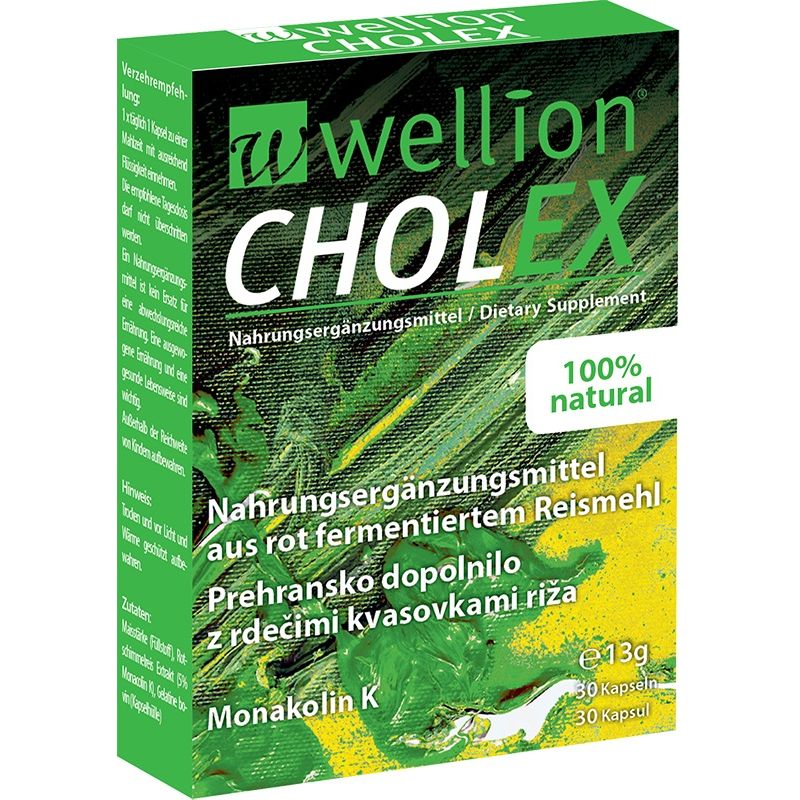 Cholex за нормални нива на холестерола х30 капсули Wellion