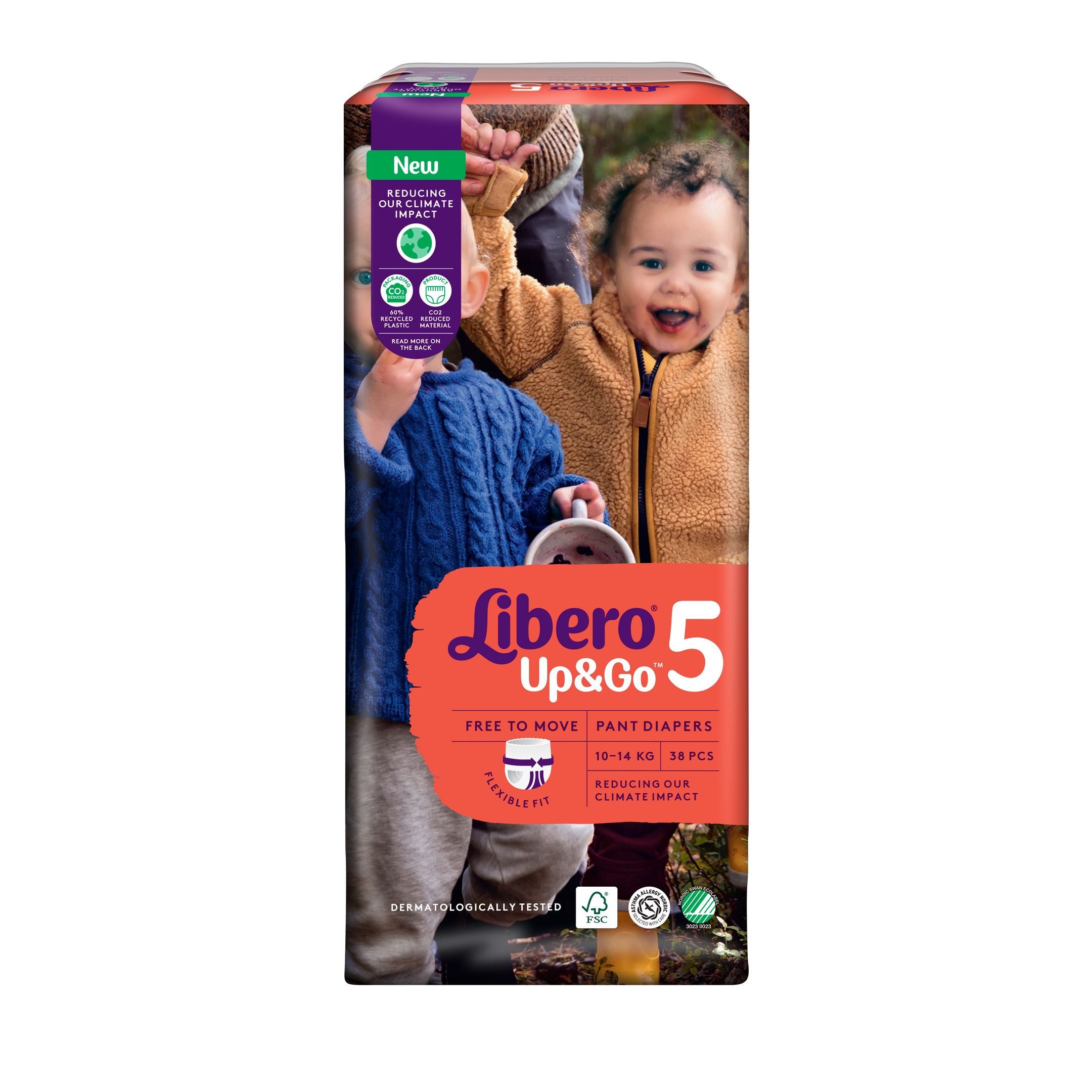 Libero Up & Go 5 Maxi+ Пелени-гащички за бебета и деца от 10 до 14 ...