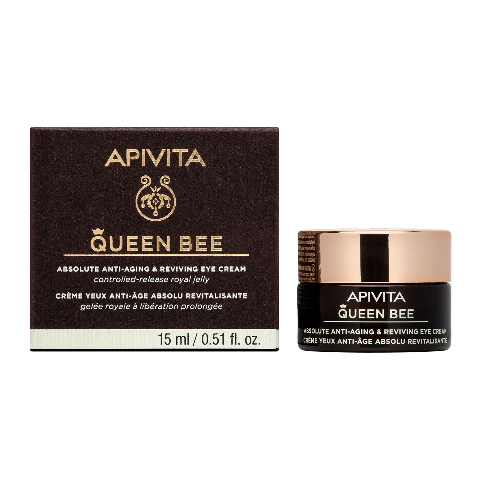 Apivita Queen Bee Ревитализиращ крем за околоочен контур против