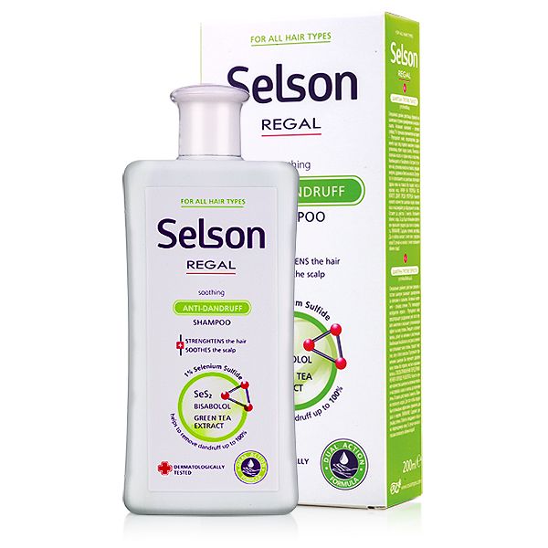 Regal Selson Успокояващ шампоан против пърхот за всеки тип коса x200 мл