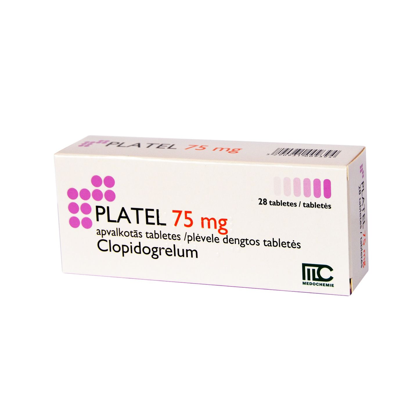Плател 75 mg х14 филмирани таблетки