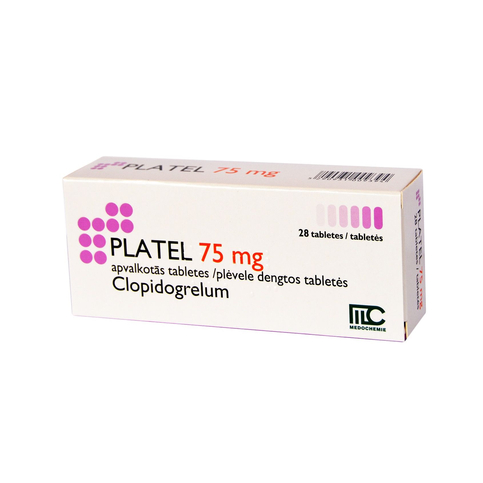 Плател 75 mg х14 филмирани таблетки