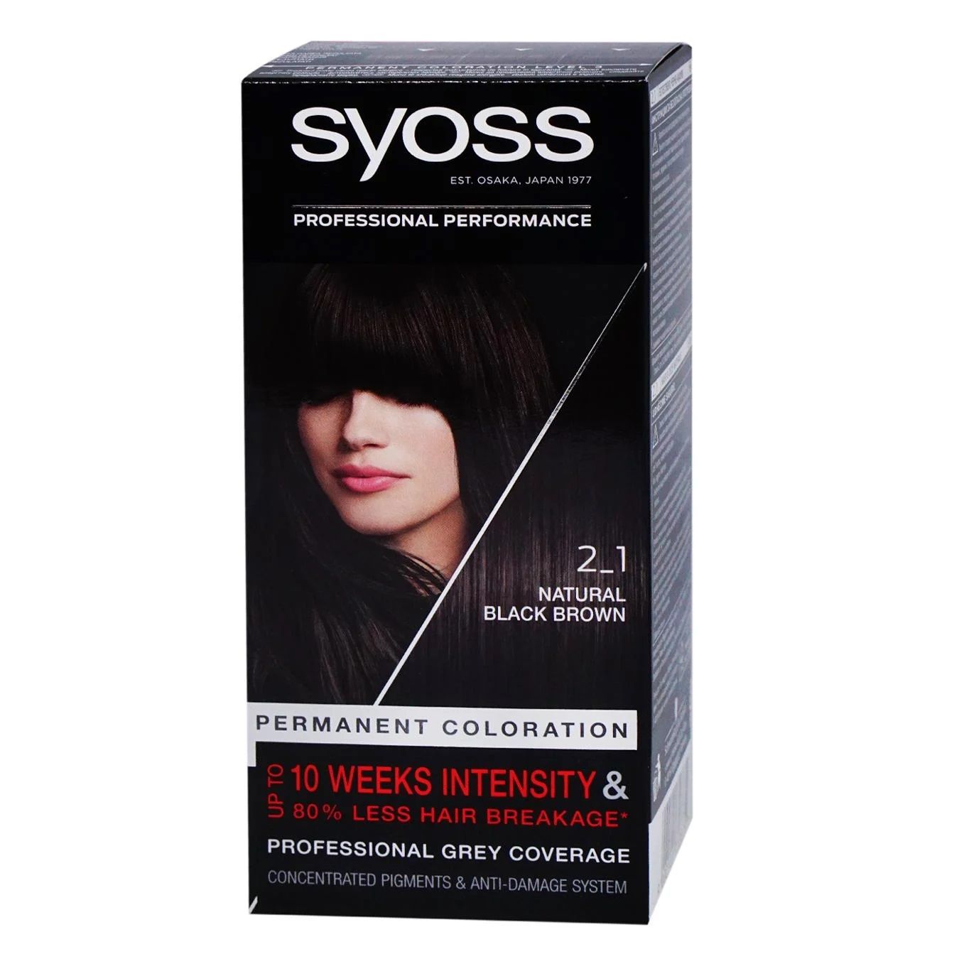 Syoss Profesional Performance Боя за коса, 2-1 Natural Black Brown