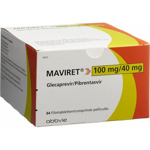Мавирет 100 mg/40 mg х84 филмирани таблетки