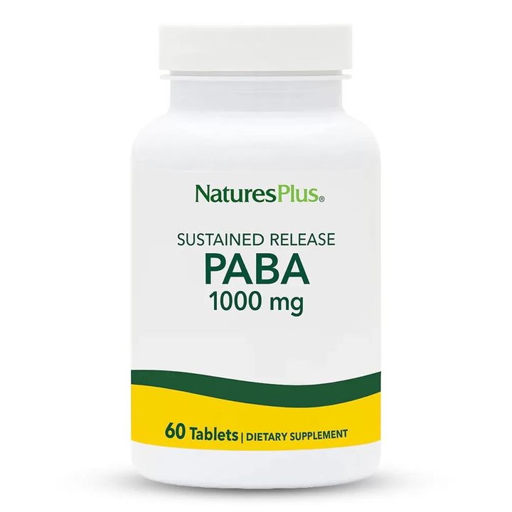 PABA ( Витамин В10 ) х60 таблетки с удължено освобождаване Natures Plus