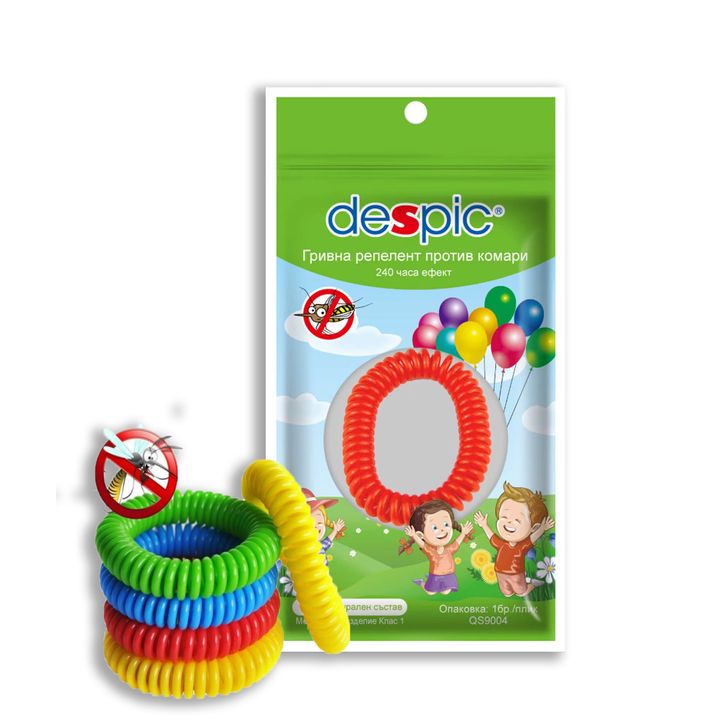 Репелентна гривна против комари 240 часа x1 брой, Despic