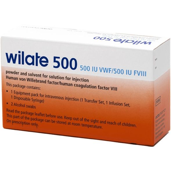 Вилат 500 500IU прах и разтворител за инжекционен разтвор х1 флакон