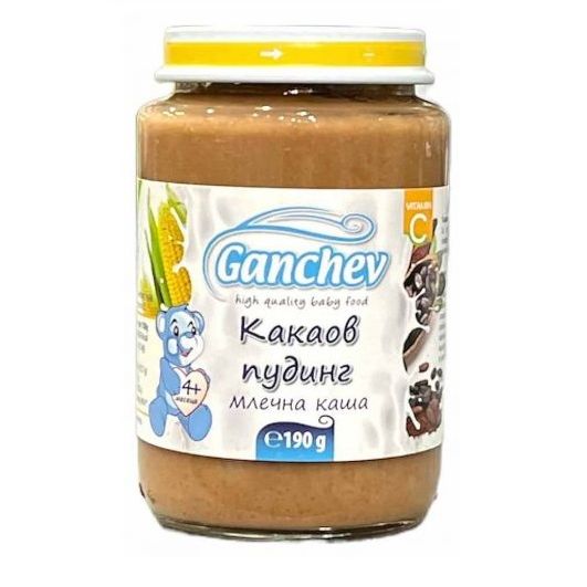Ganchev Млечна каша Какаов пудинг за деца над 4 месеца x190 грама