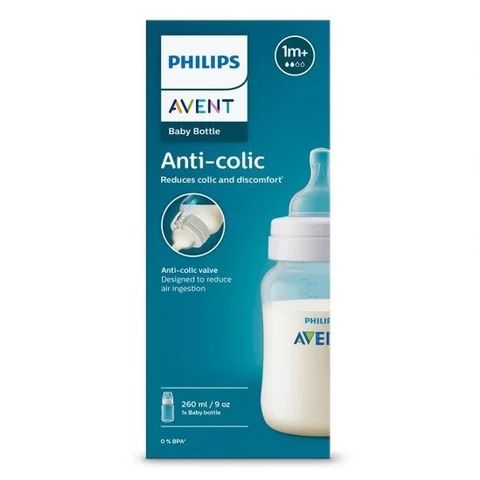 Avent Anti-Colic Шише за хранене с биберон за бебета над 1 месец x260 ...