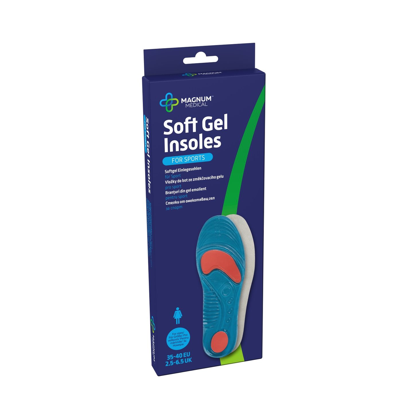 Magnum Medical For Sports Стелки от омекотяващ гел за спорт x1 чифт ...
