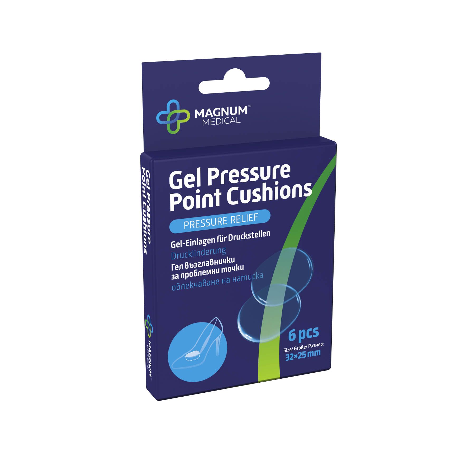 Magnum Medical Гел възглавнички за проблемни точки за облекчаване на ...
