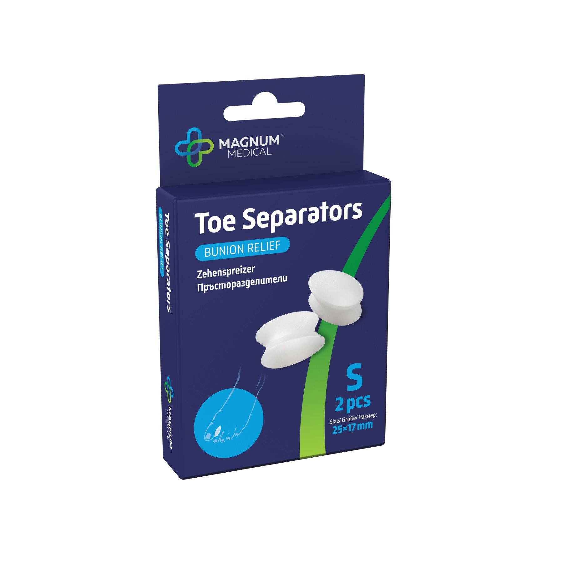 Magnum Medical Пръсторазделители x2 броя, размер S - 25x17 мм
