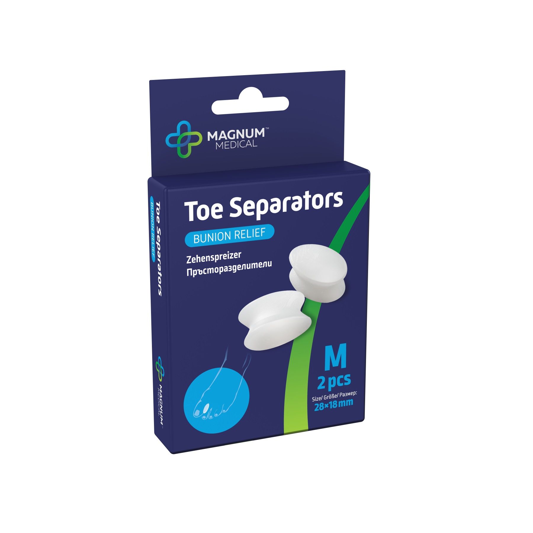 Magnum Medical Пръсторазделители x2 броя, размер M - 28x18 мм