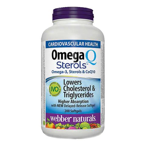 Omega Q Sterols Oмега-3, растителни стероли и коензим Q10 х200 софтгел ...