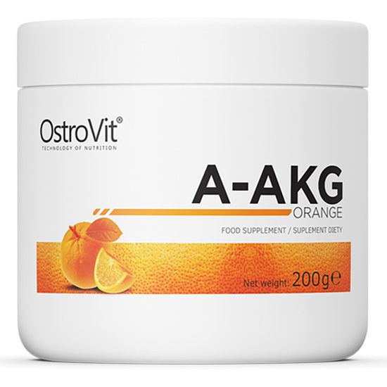 AAKG Аргинин Алфа-Кетоглутарат с вкус портокал х200 г OstroVit