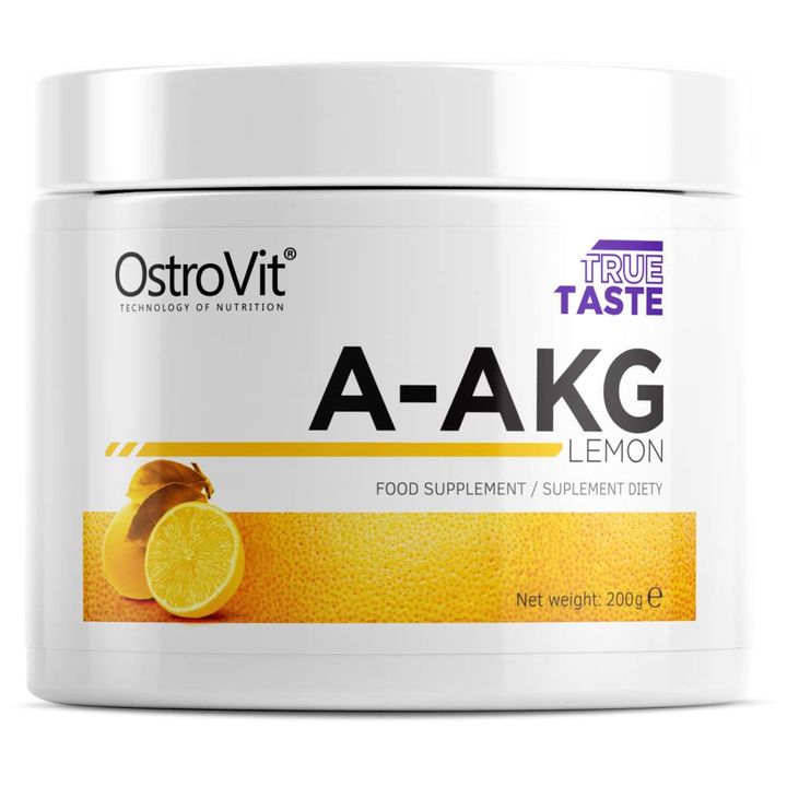 AAKG Аргинин Алфа-Кетоглутарат с вкус лимон х200 г OstroVit