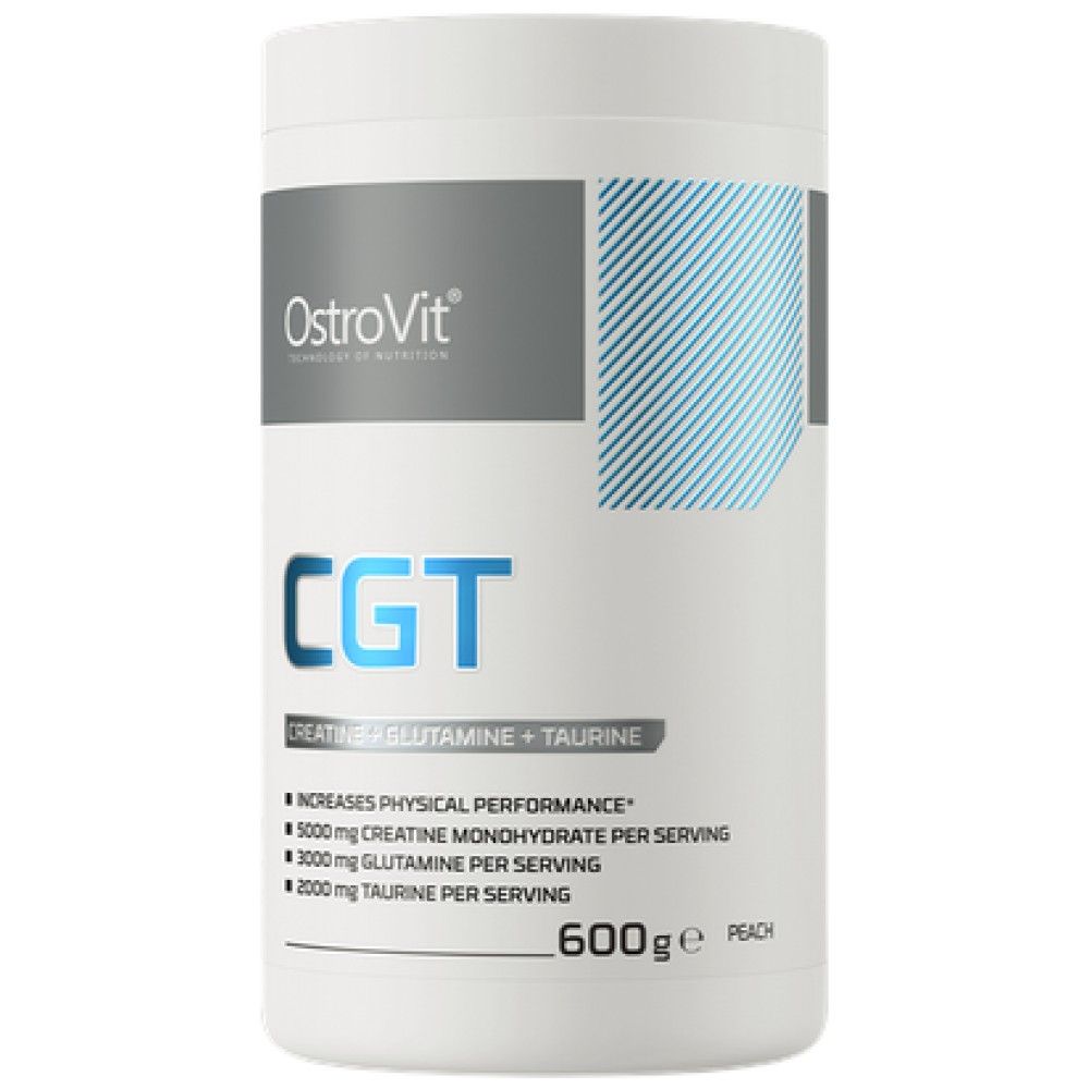 CGT Креатин, глутамин и таурин на прах, с аромат праскова х600 г OstroVit