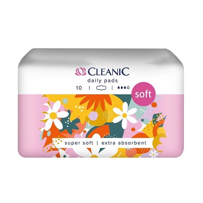 Cleanic Soft Cotton Дамски дневни превръзки x10 броя
