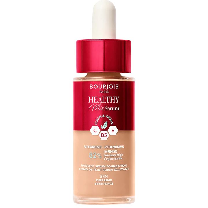 Bourjois Healthy Mix Серум фон дьо тен за лице x30 мл, 55N Deep Beige