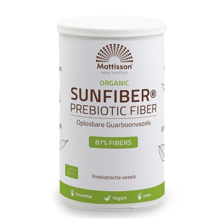 Sunfiber Пребиотични фибри на прах, Био х125 г Mattisson Healthstyle