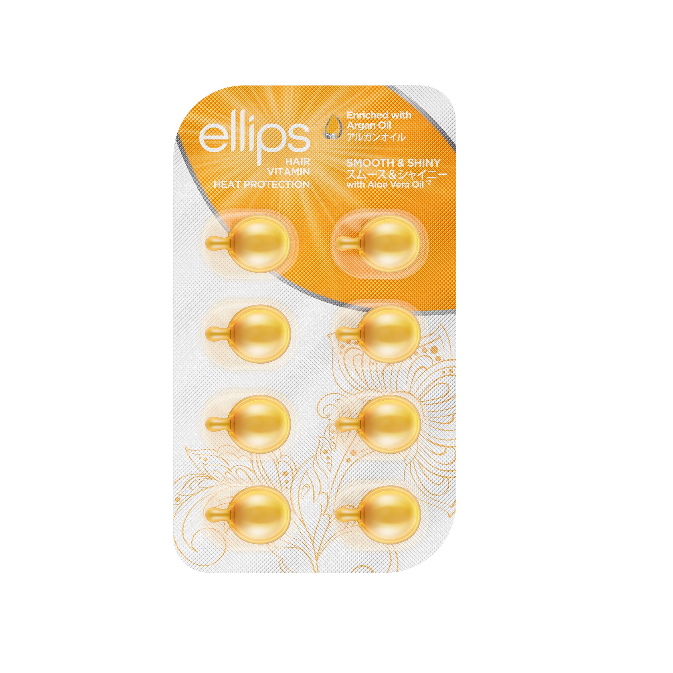 Ellips Smooth & Shiny Капсули за нормална коса x16 броя