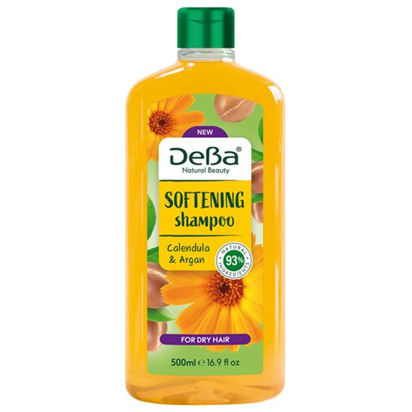 DeBa Natural Beauty Омекотяващ шампоан с невен и арганово масло за суха ...