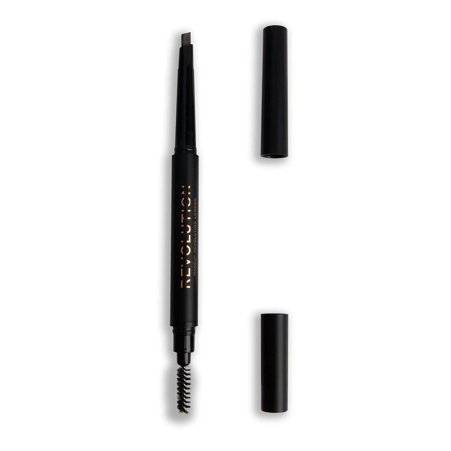 Revolution Молив за вежди Duo Brow Definer, Brown