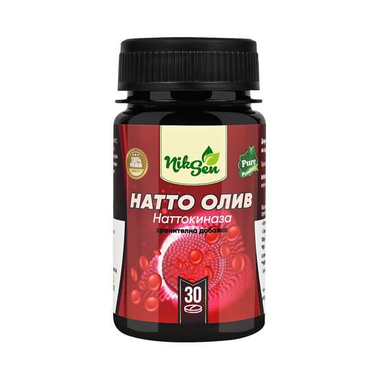 Натто Олив - Наттокиназа x30 таблетки, Niksen