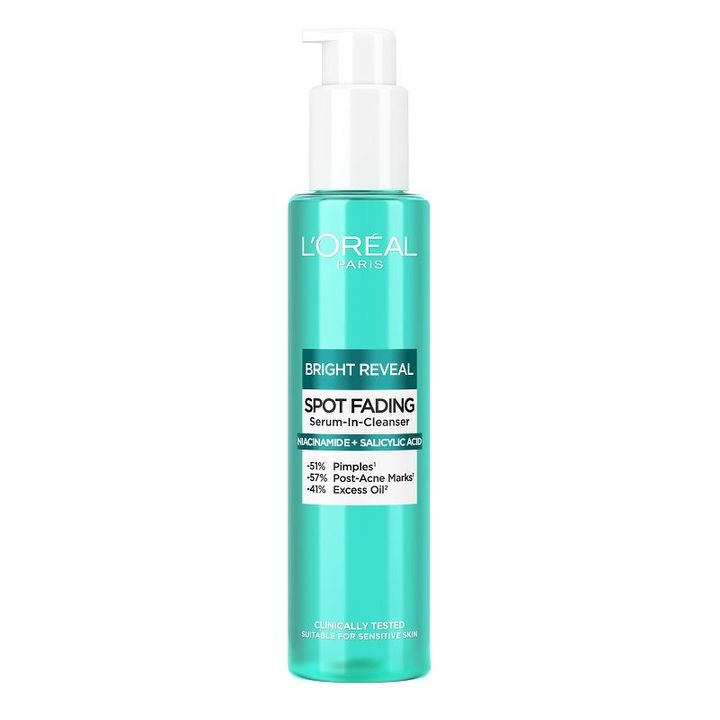 Loreal Paris Bright Reveal Пенлив гел за почистване на лице срещу тъмни ...