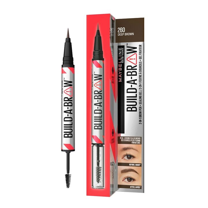 Maybelline Build-A-Brow 2 в 1 Молив за вежди и фиксиращ гел x1.4 грама ...