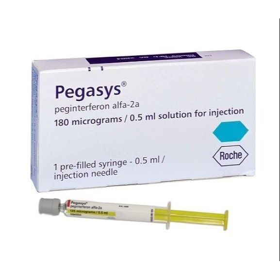 Пегасис 180 мкг 0,5 ml инжекционен разтвор х1 предварително напълнена ...