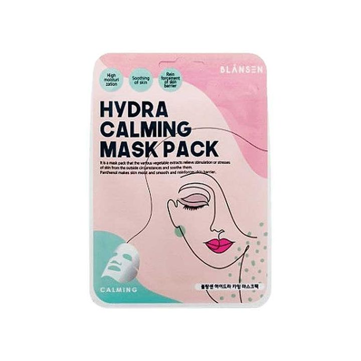 Chamos Blansen Интензивно хидратираща и успокояваща маска за лице с алое и колаген x21 мл