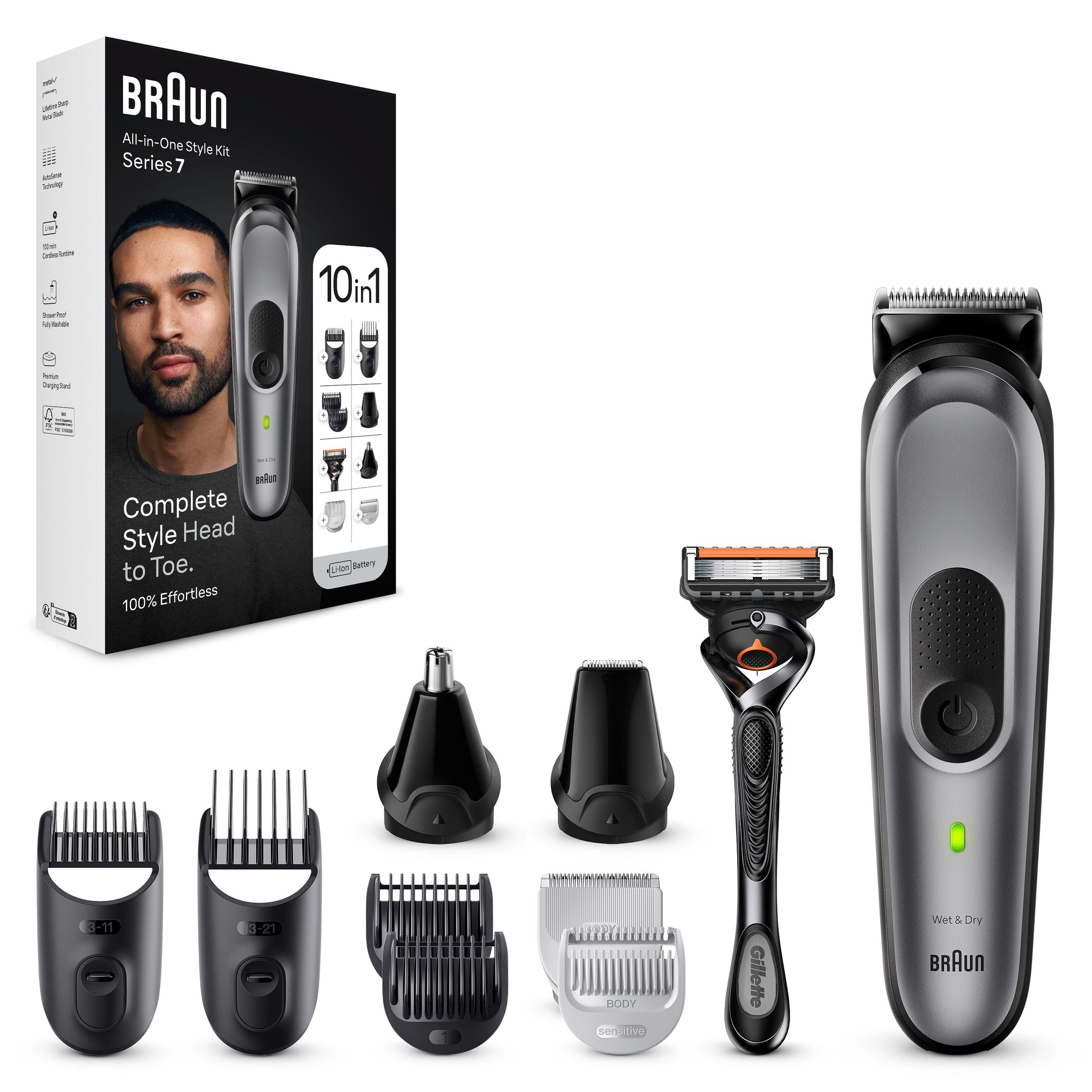 Braun Тример за лице, коса и тяло - MGK7420