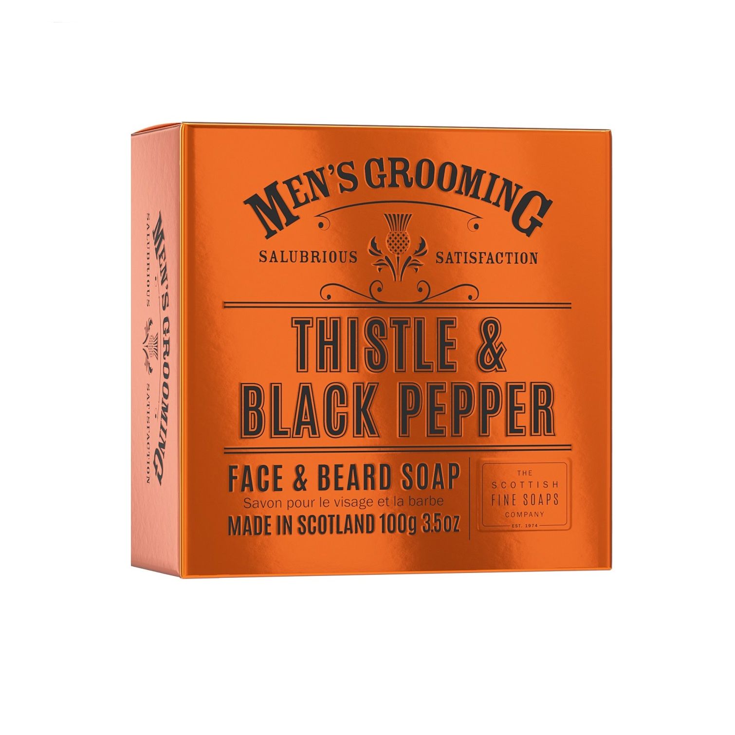 Scottish Fine Soaps Thistle & Black Pepper Сапун за лице и брада x100 грама