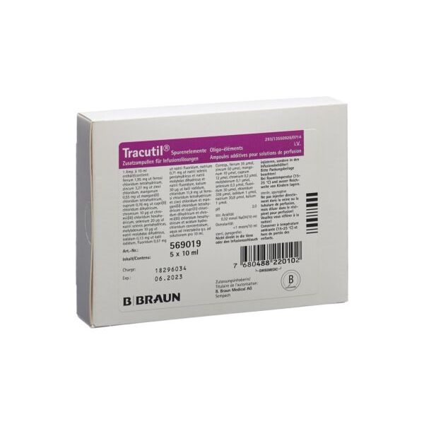 Тракутил концентрат за инфузионен разтвор 10 мл х5 ампули
